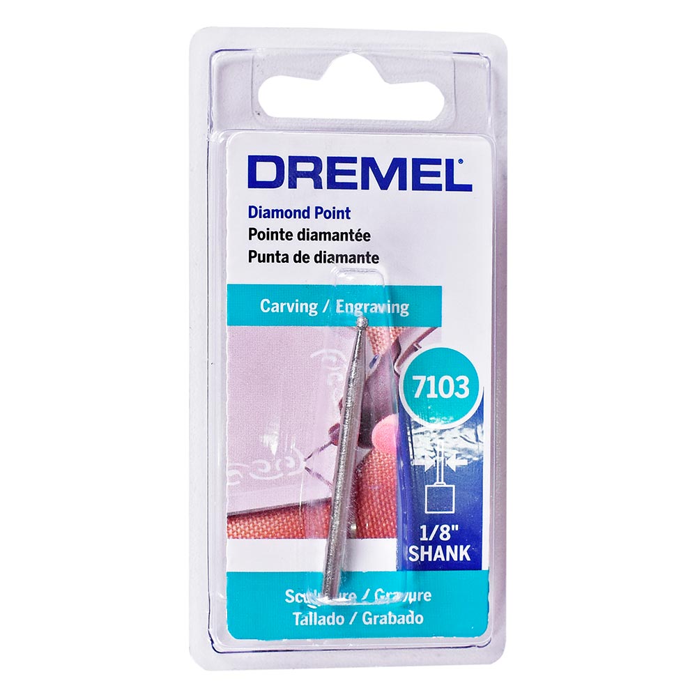 Ponta Diamantada Dremel 7103 para Gravação
